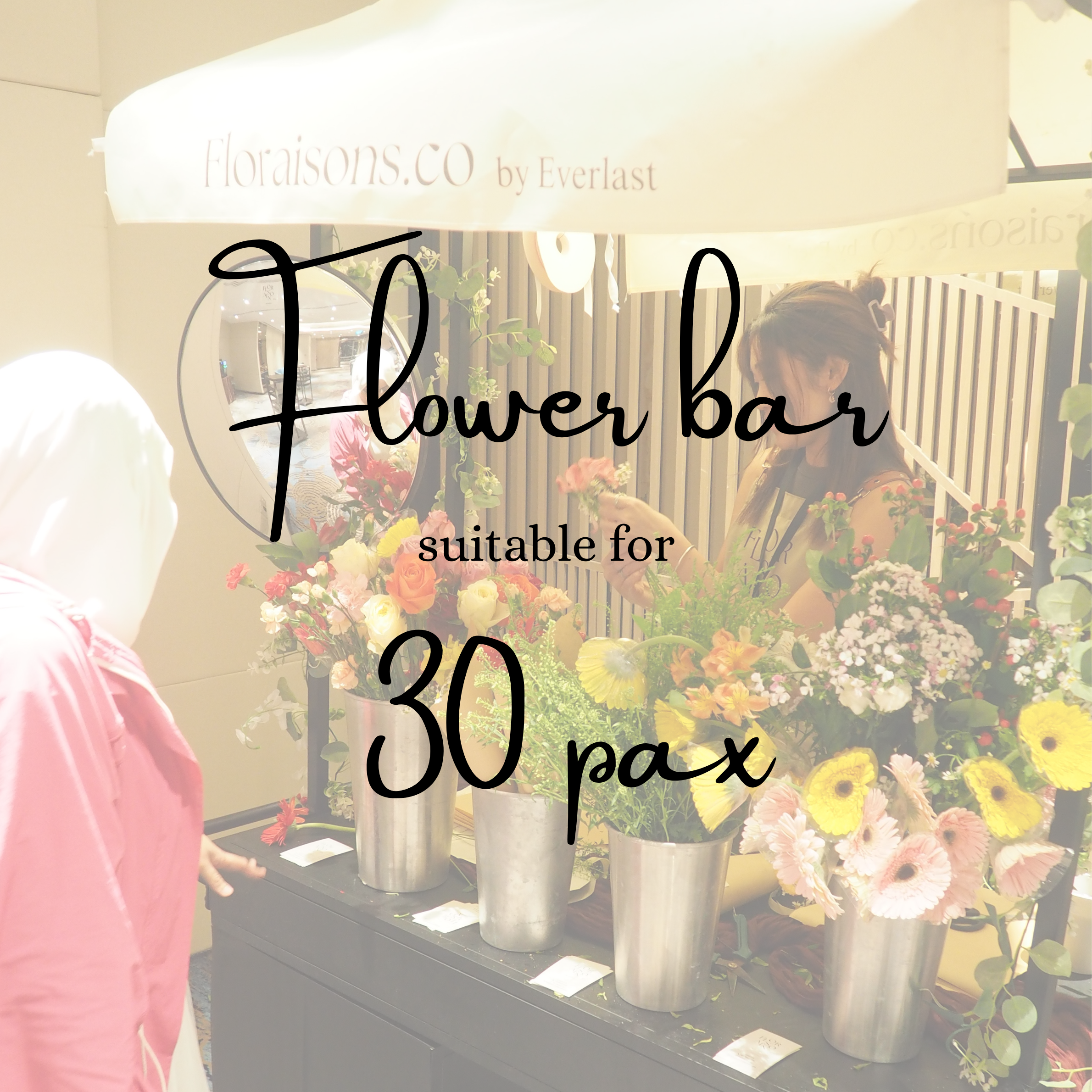 30 Pax Intimate Flower Bar – Floraisons.co